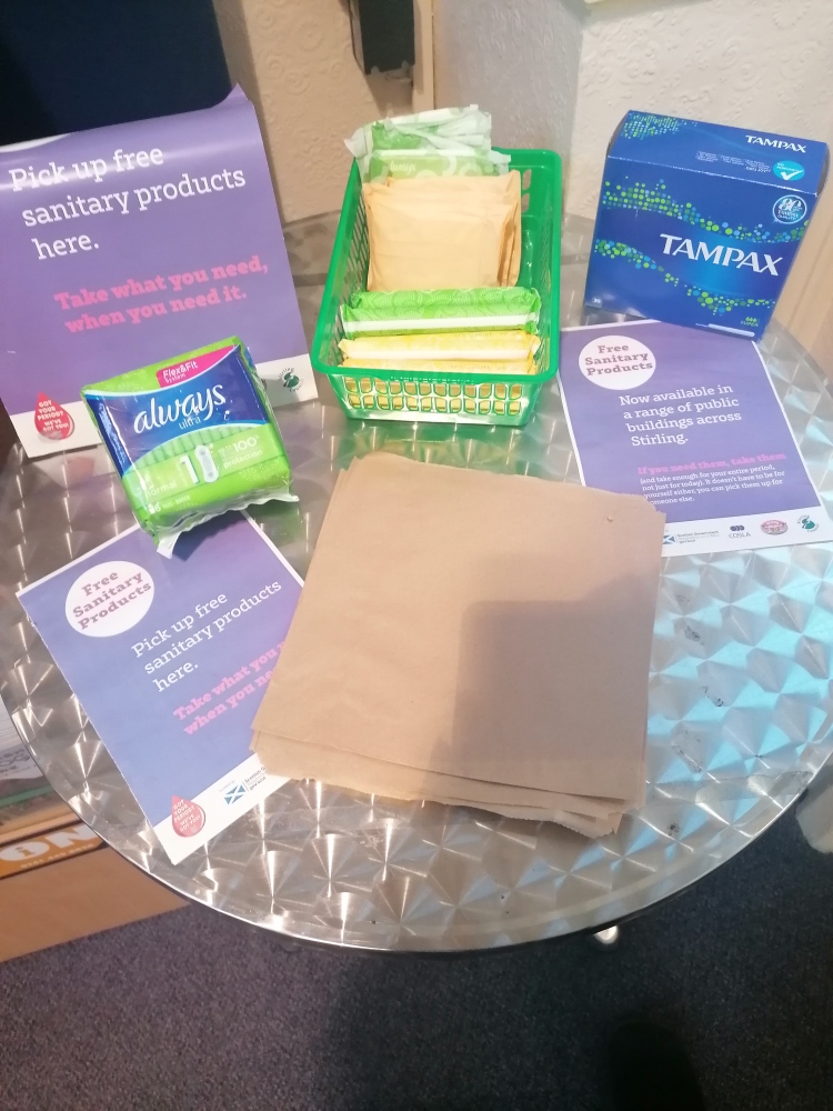 Free Period Products in Stirling Locations Listed on New App - Kippen ...